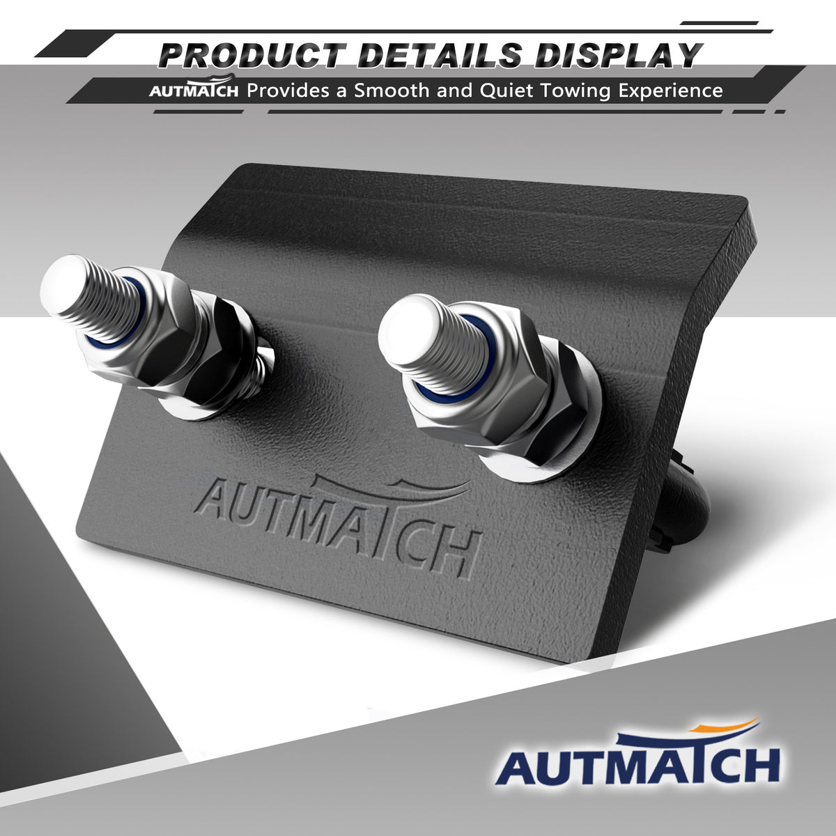 AUTMATCH Hitch Tightener Anti-Rattle Clamp Heavy Duty Steel Stabilizer ...