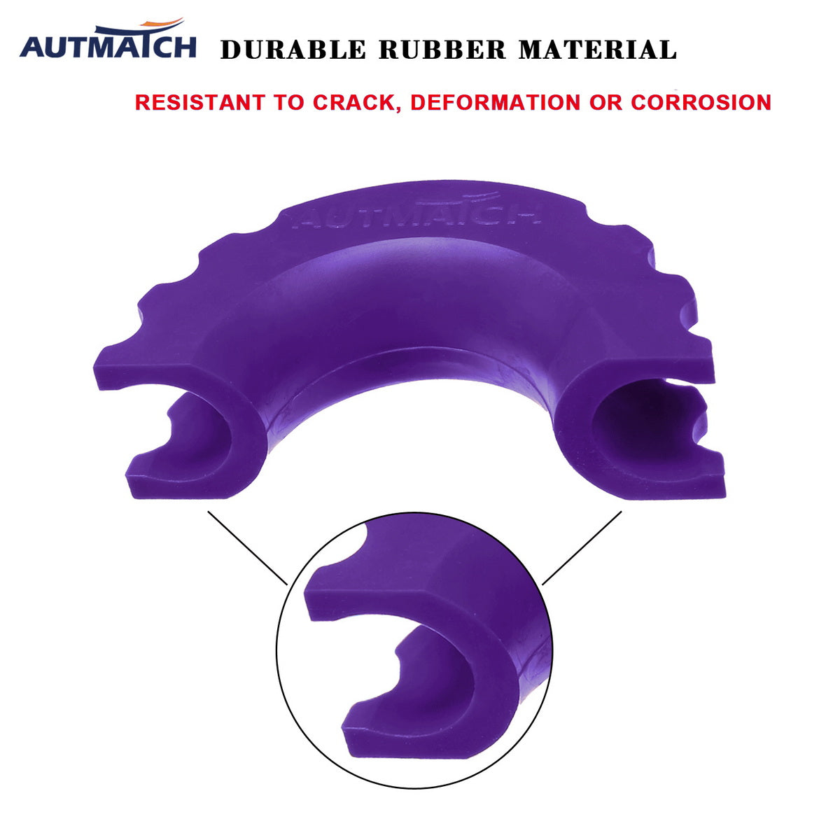 AUTMATCH 3/4" D-Ring Shackle Isolator Washer Kits Rubber Shackle Cover ...